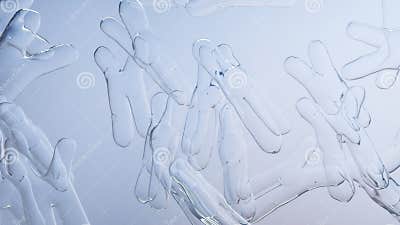 Human Chromosome Under Microscope, Genome Sequence. Molecular Biology ...