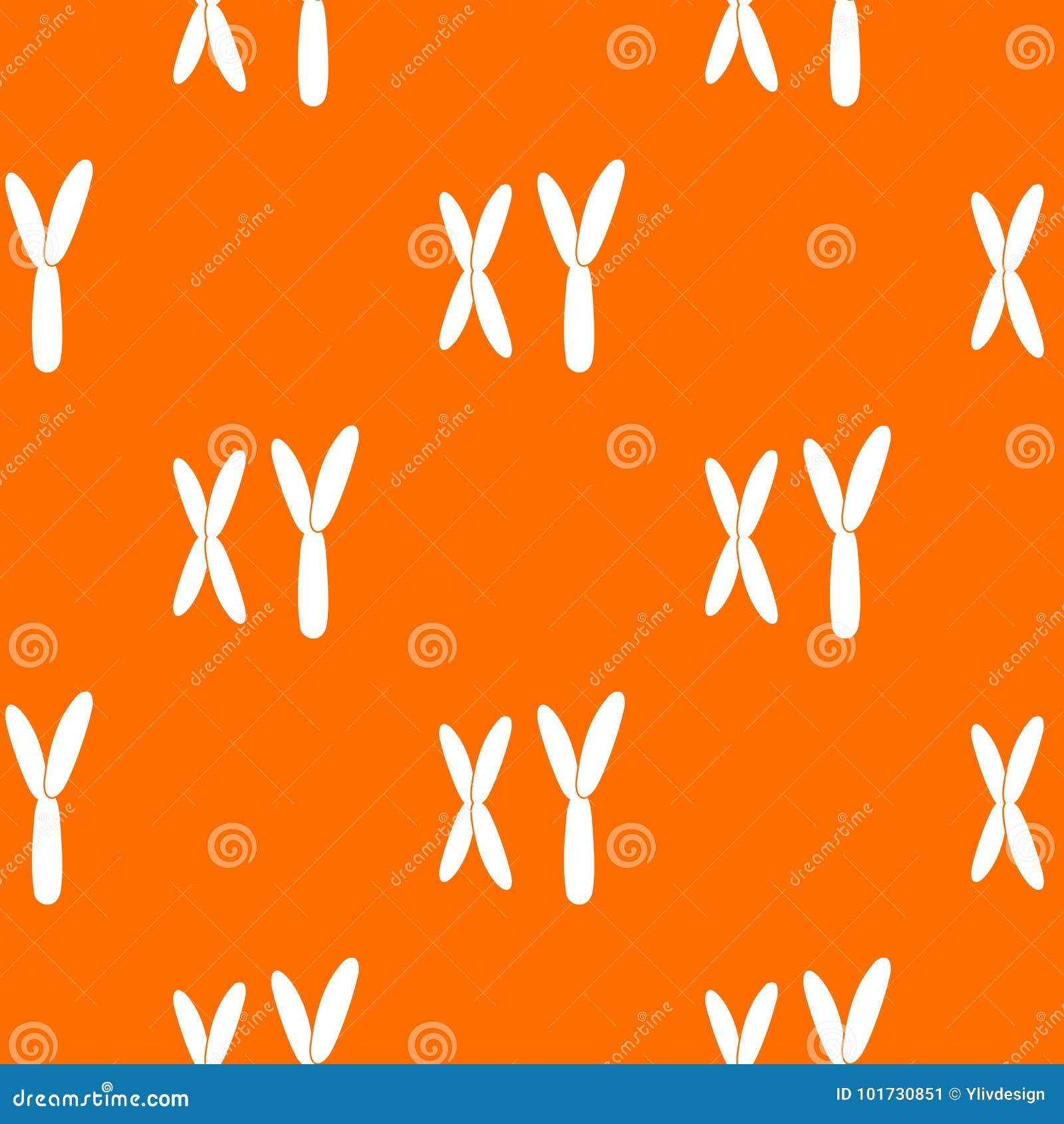 Human Chromosomes Pattern Seamless Stock Vector - Illustration of ...