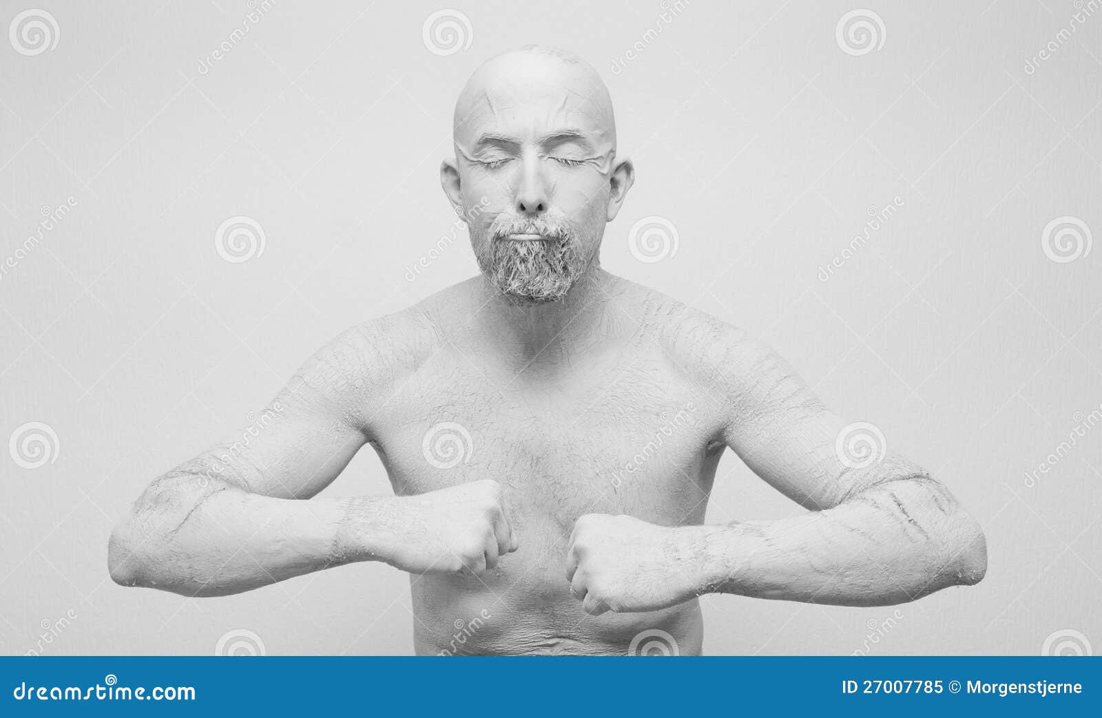 Human In Clay, Golem, Alive Statue Royalty-Free Stock Photo ...