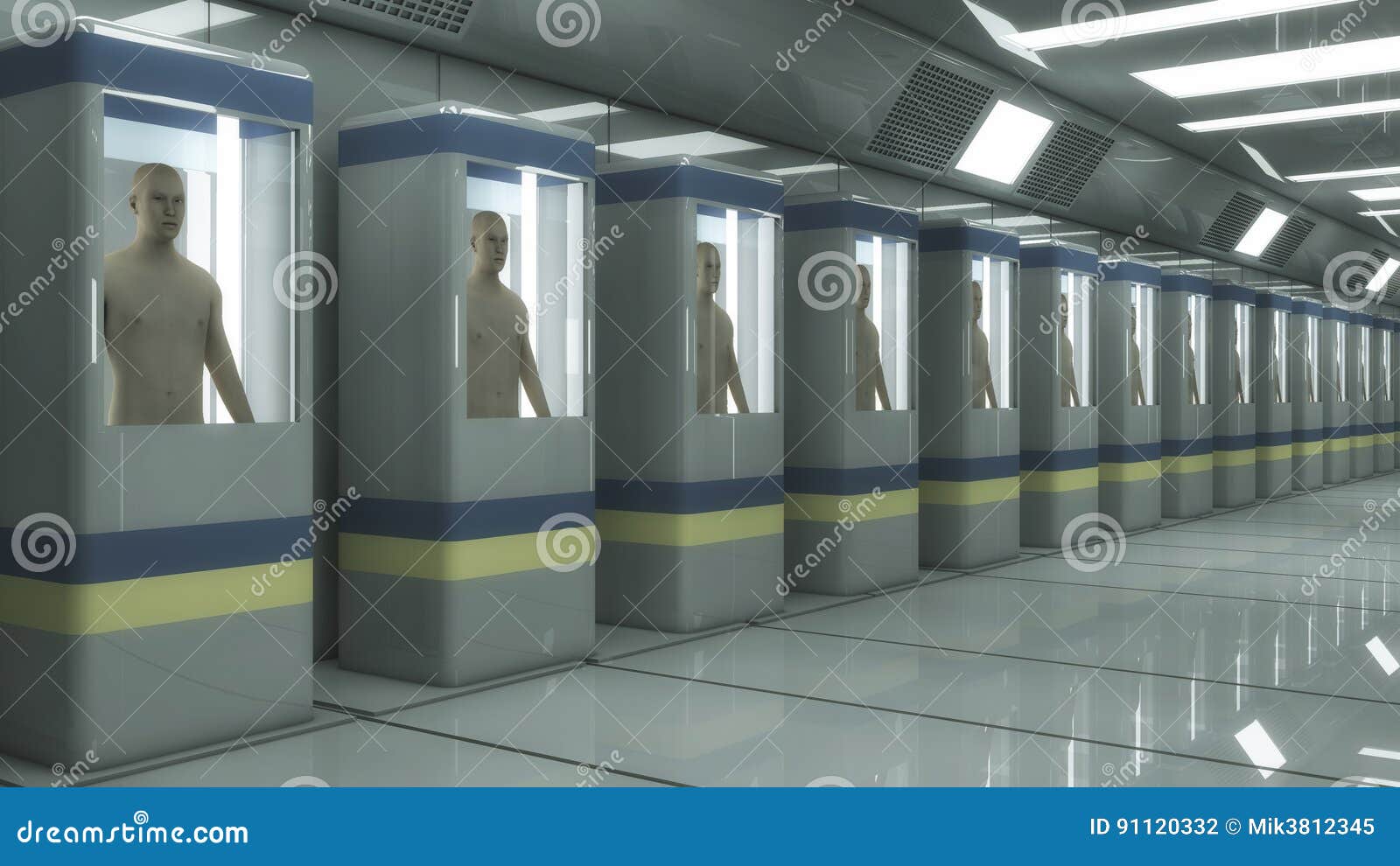 Futuristic Clone Machine Royalty-Free Stock Photography | CartoonDealer ...
