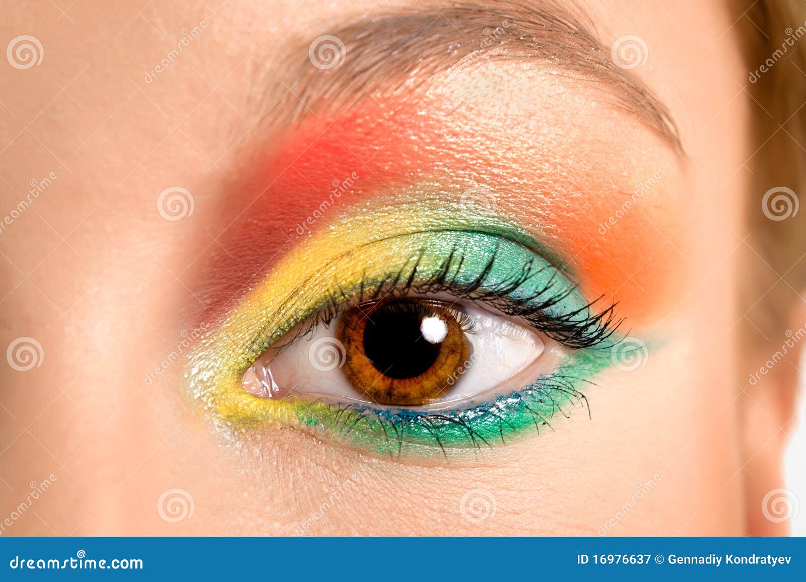 Human close-up eye stock image. Image of look, hair, glamour - 16976637