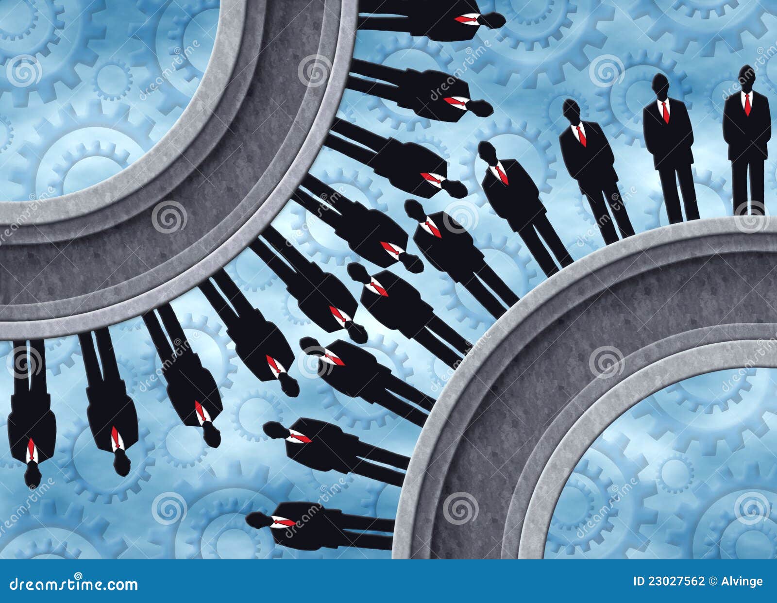 Human CogWheel stock illustration. Illustration of team - 23027562