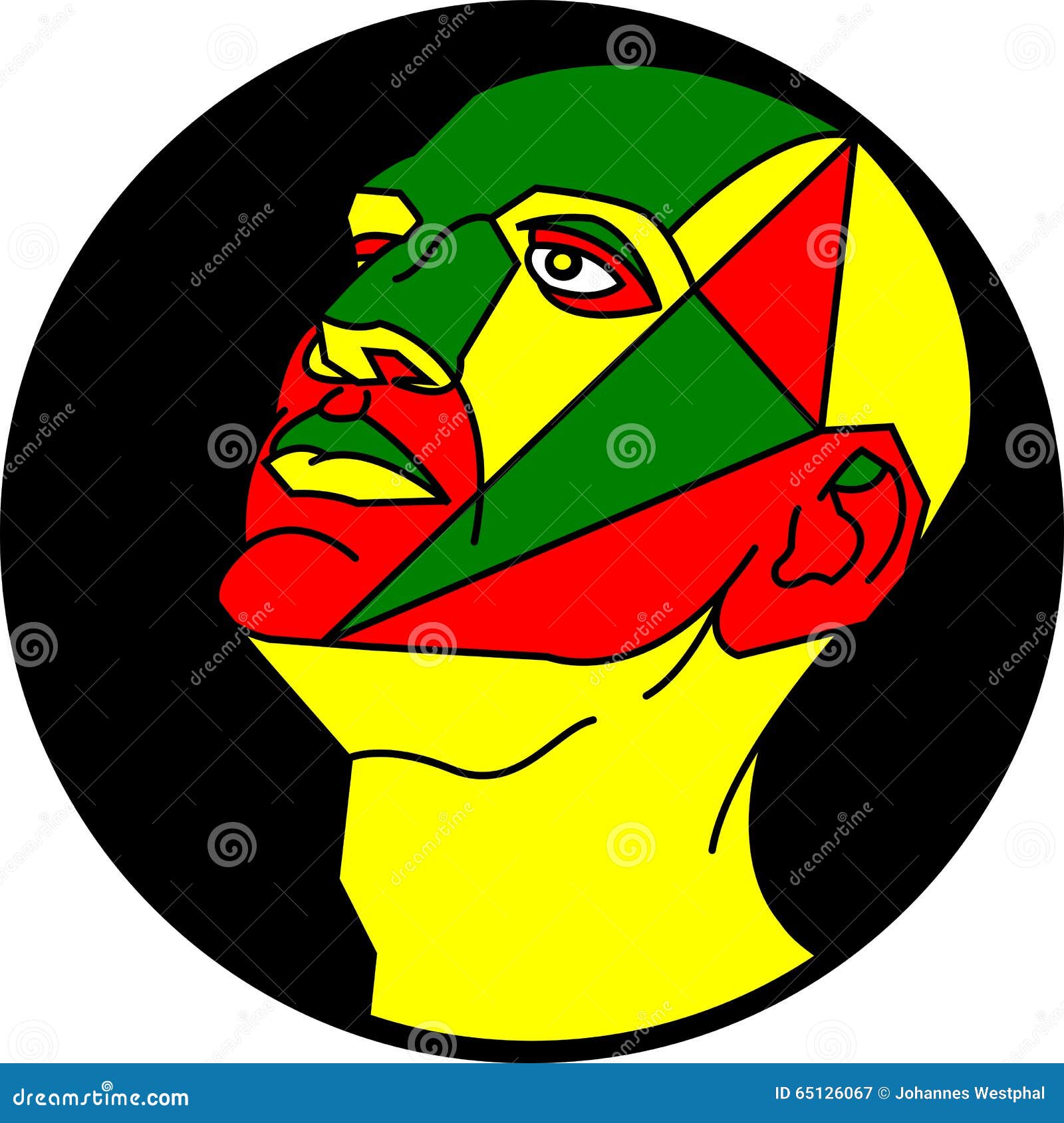 Human Colorful Head stock vector. Illustration of mental - 65126067