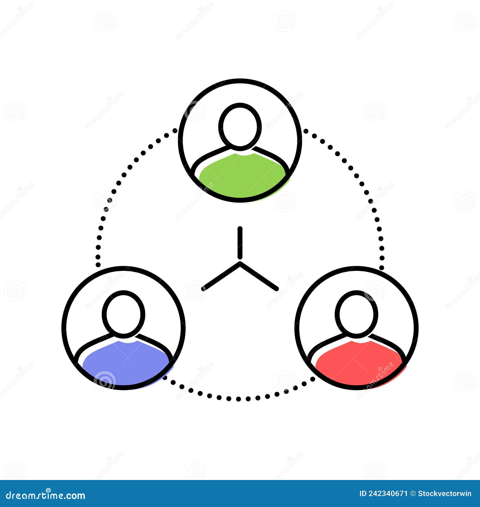 Human Communication Color Icon Vector Illustration Stock Vector ...