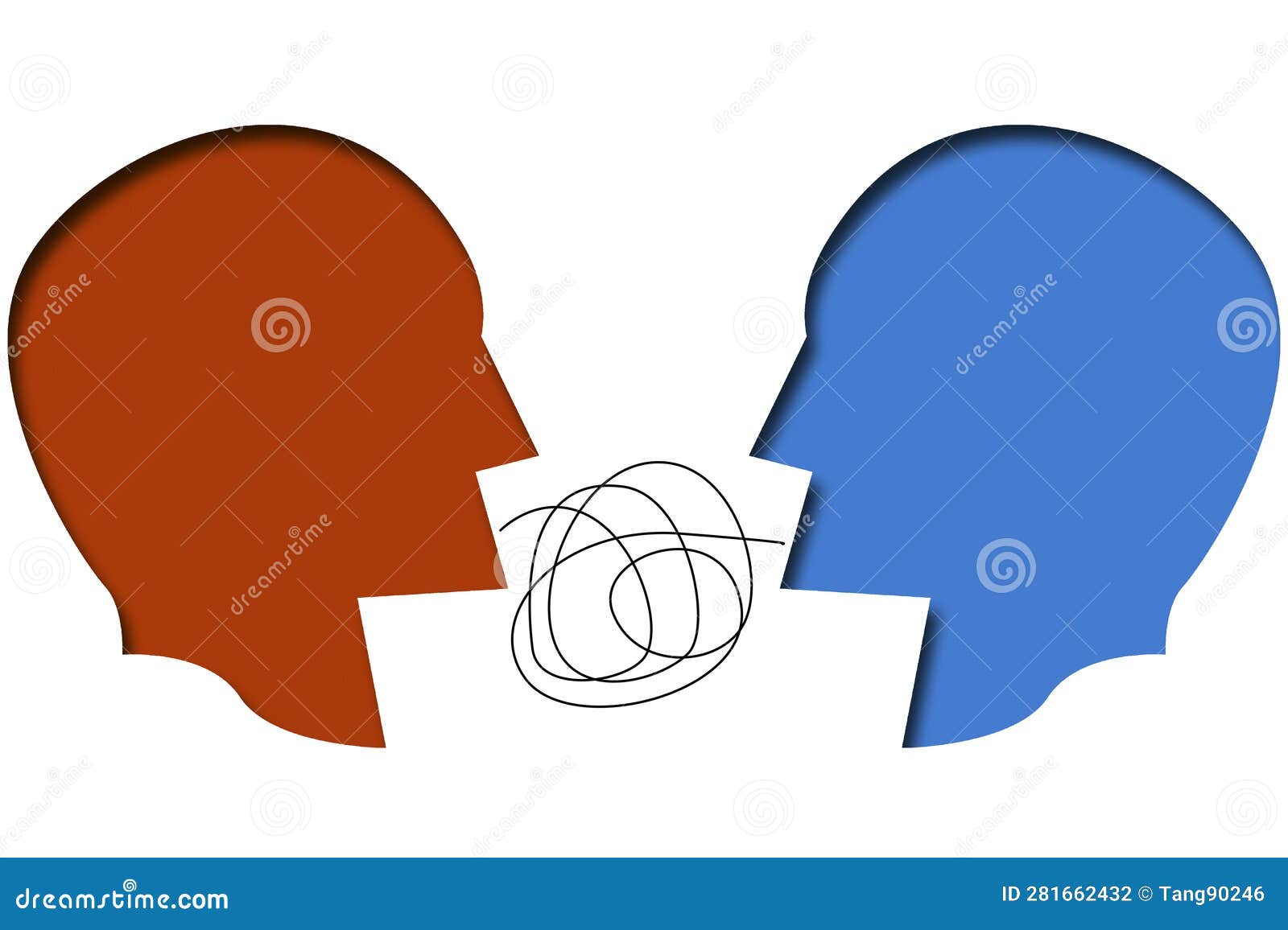 Human Communication Concept between People Stock Illustration ...