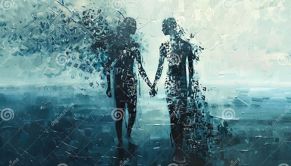 Human Communication in the Digital Age Stock Illustration ...