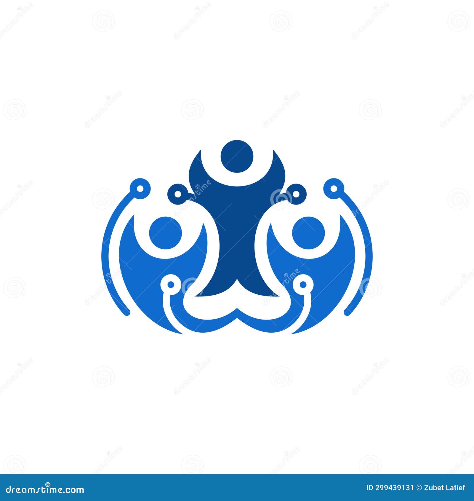 Human Community Circuit Technology Logo Vector Icon Illustration ...