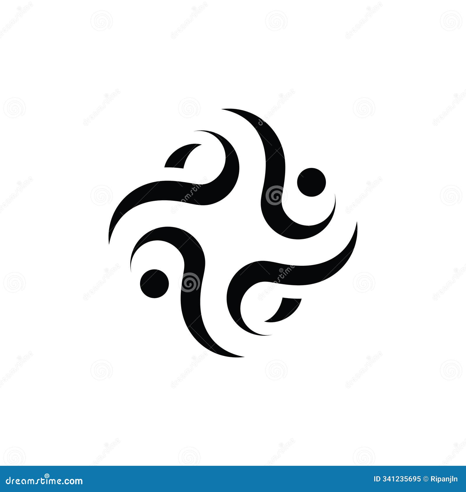 Simple Community Logo Design Stock Illustration - Illustration of ...