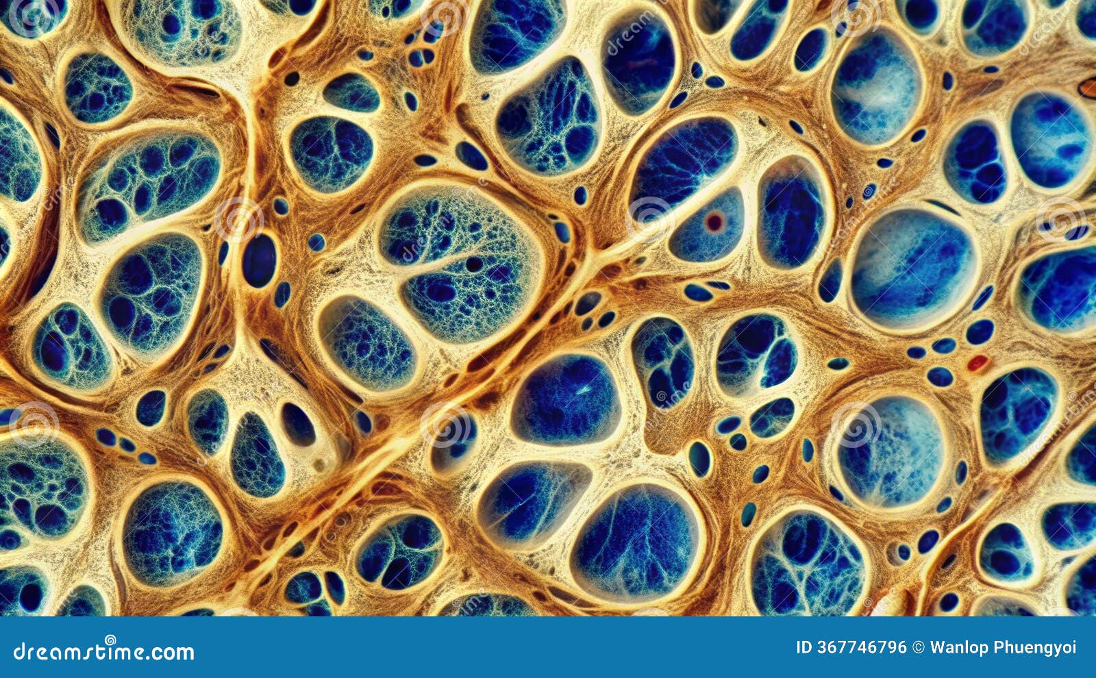 Human Compact Bone Microscopic Structure Lamellar Organization ...