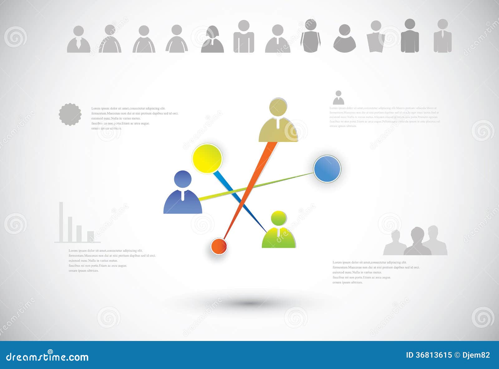 Human connection stock vector. Illustration of group - 36813615