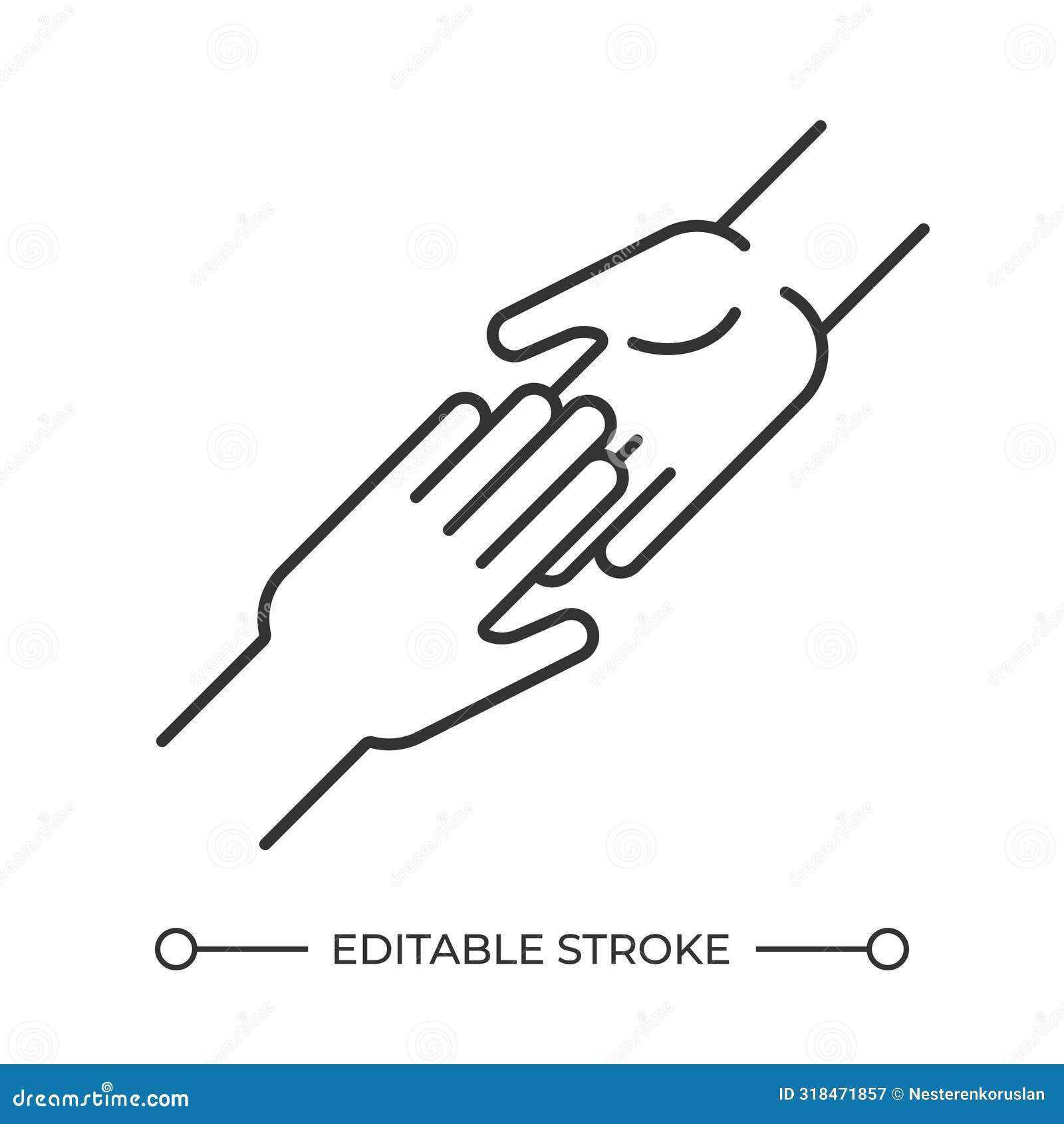 Human Connection Linear Icon Stock Vector - Illustration of icon ...