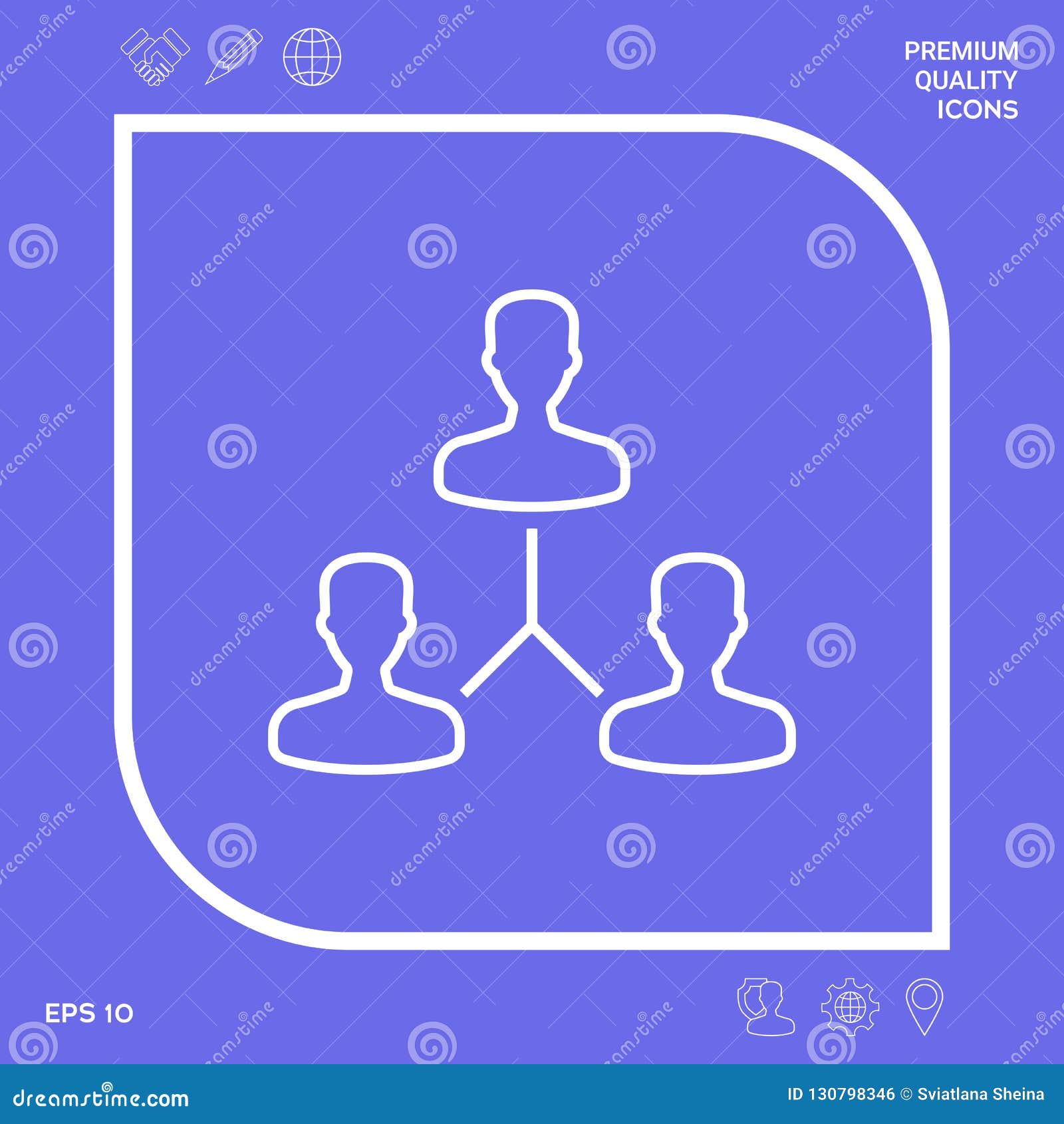 Human Connection Symbol. Line Icon. Graphic Elements for Your Design ...