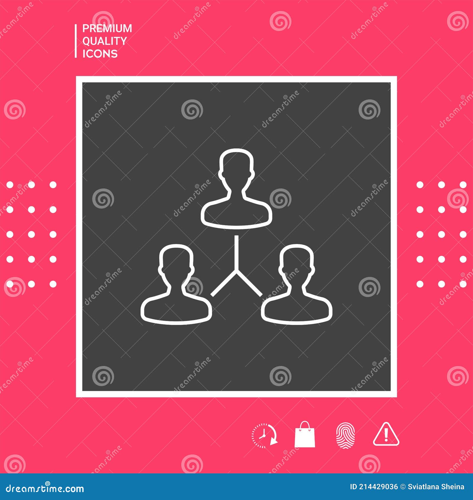 Human Connection Symbol. Line Icon. Graphic Elements for Your Design ...