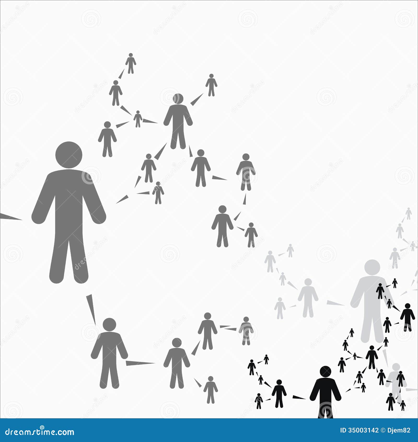 Human connection stock vector. Illustration of leader - 35003142