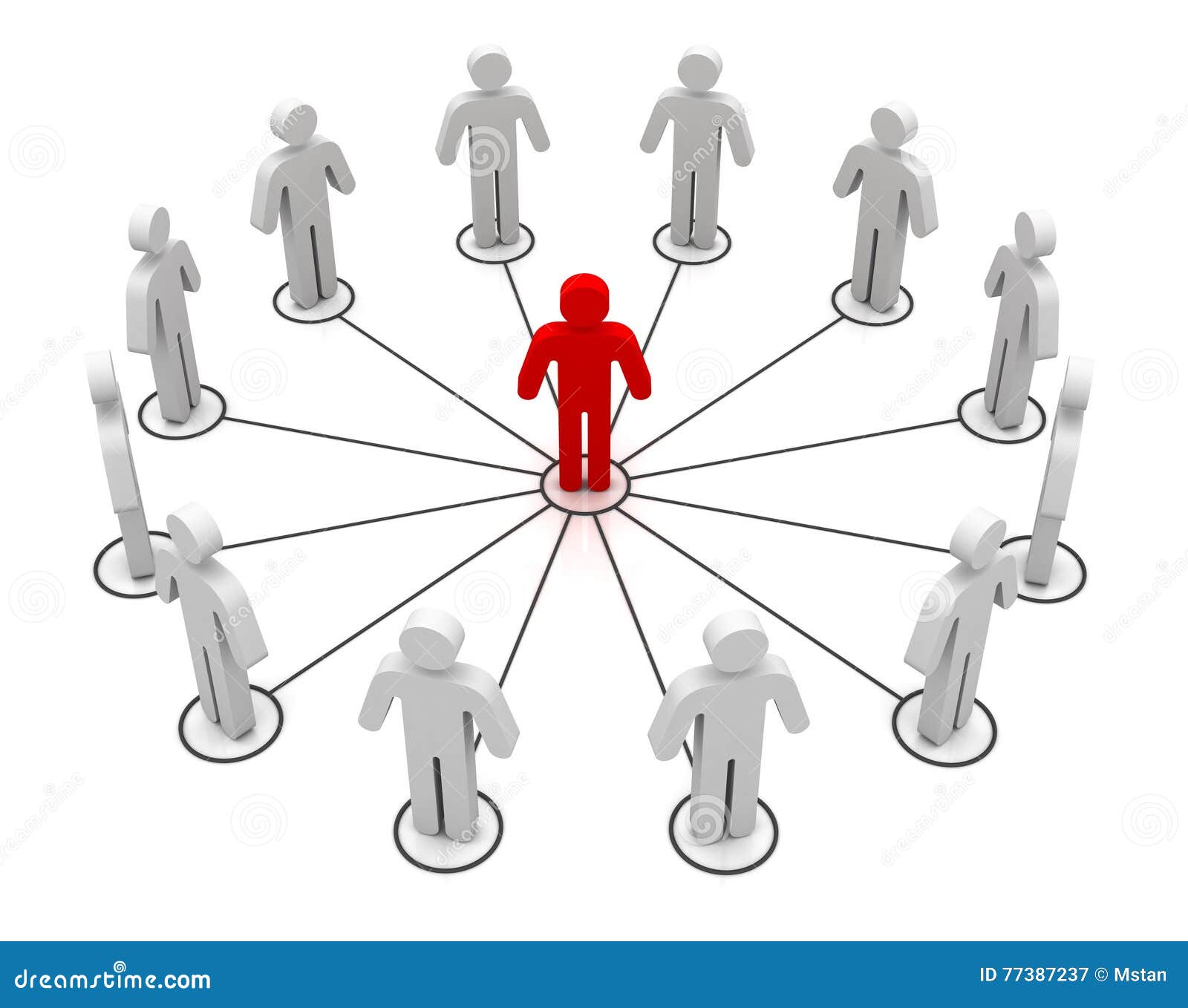 Human Connections 3d Illustration Stock Illustration - Illustration of ...