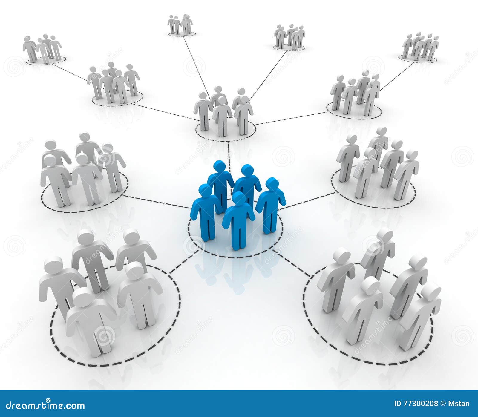 Human Connections Isolated 3d Illustration Stock Illustration ...