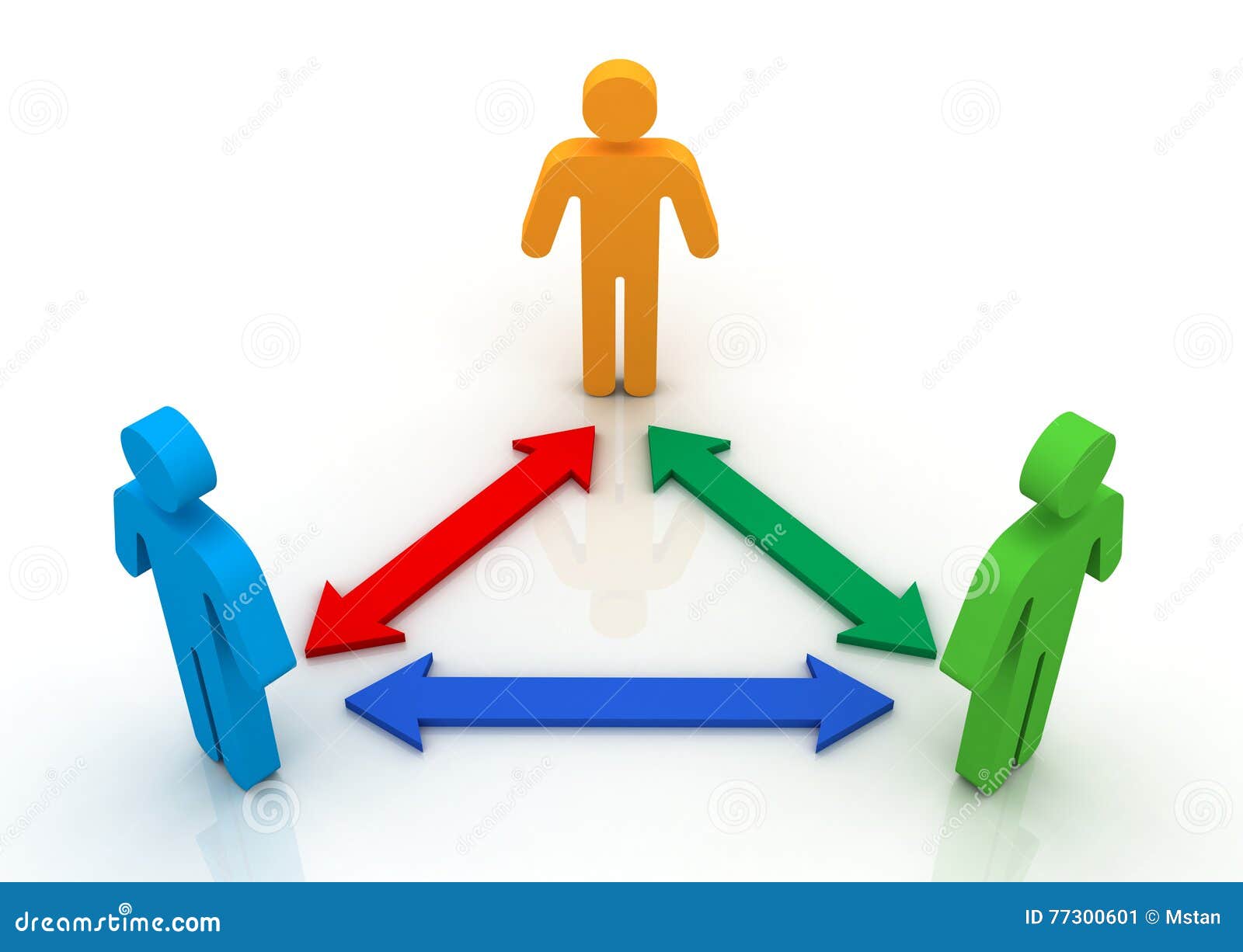 Human Connections Isolated 3d Illustration Stock Illustration ...