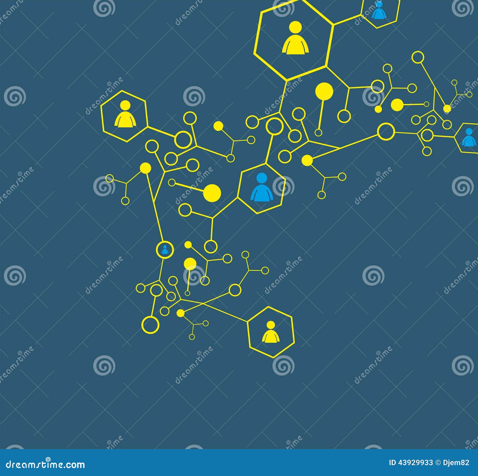 Human Connections stock vector. Illustration of group - 43929933