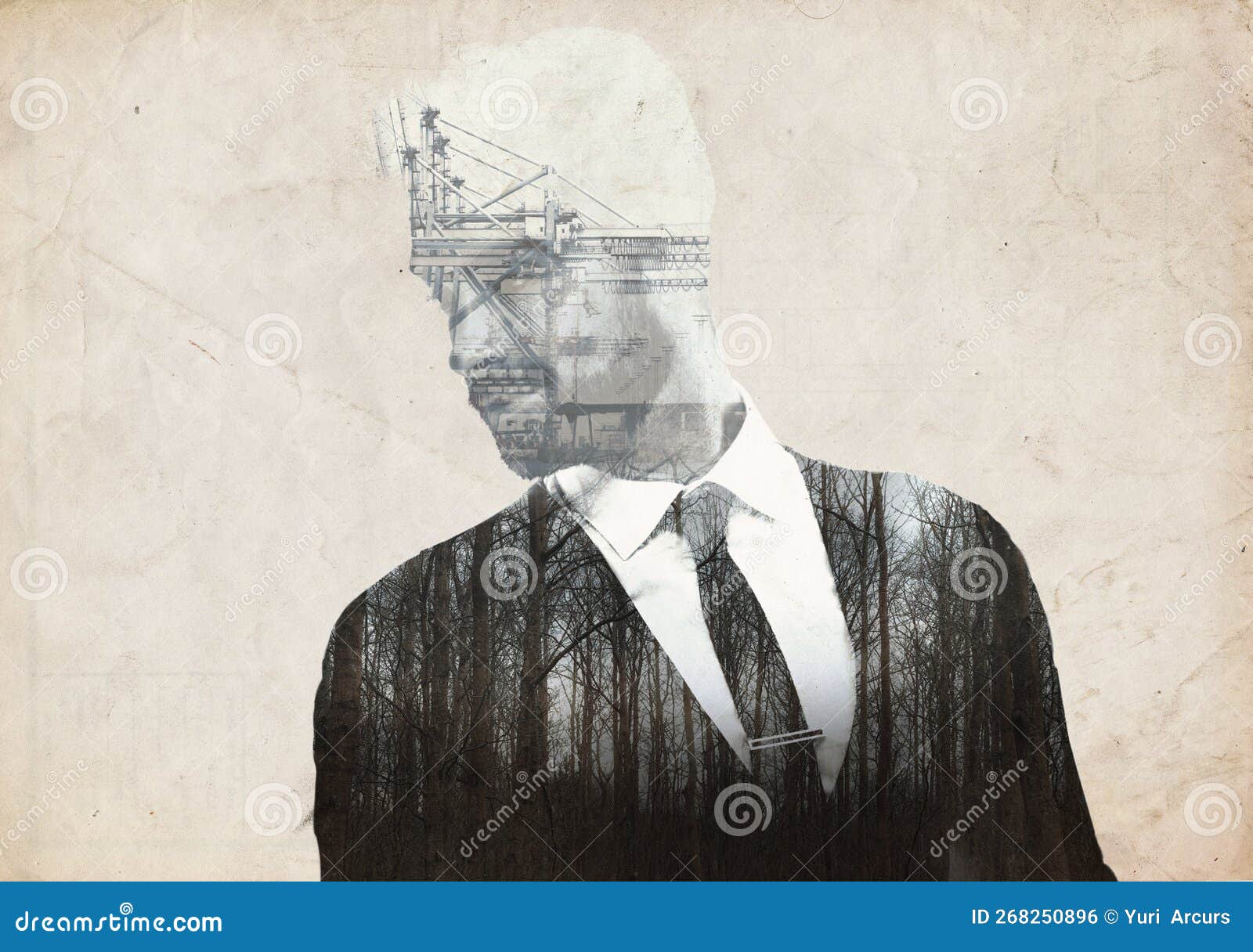 Human Constructs. Composite Image of a Handsome Well-dressed Man ...