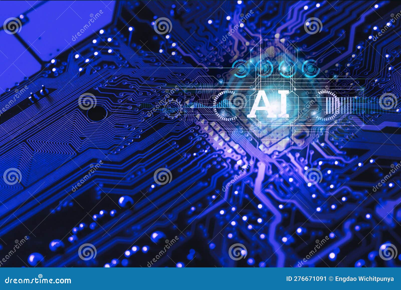 Human Create AI Brain Intelligent Ai Technology Digital Graphic Design ...