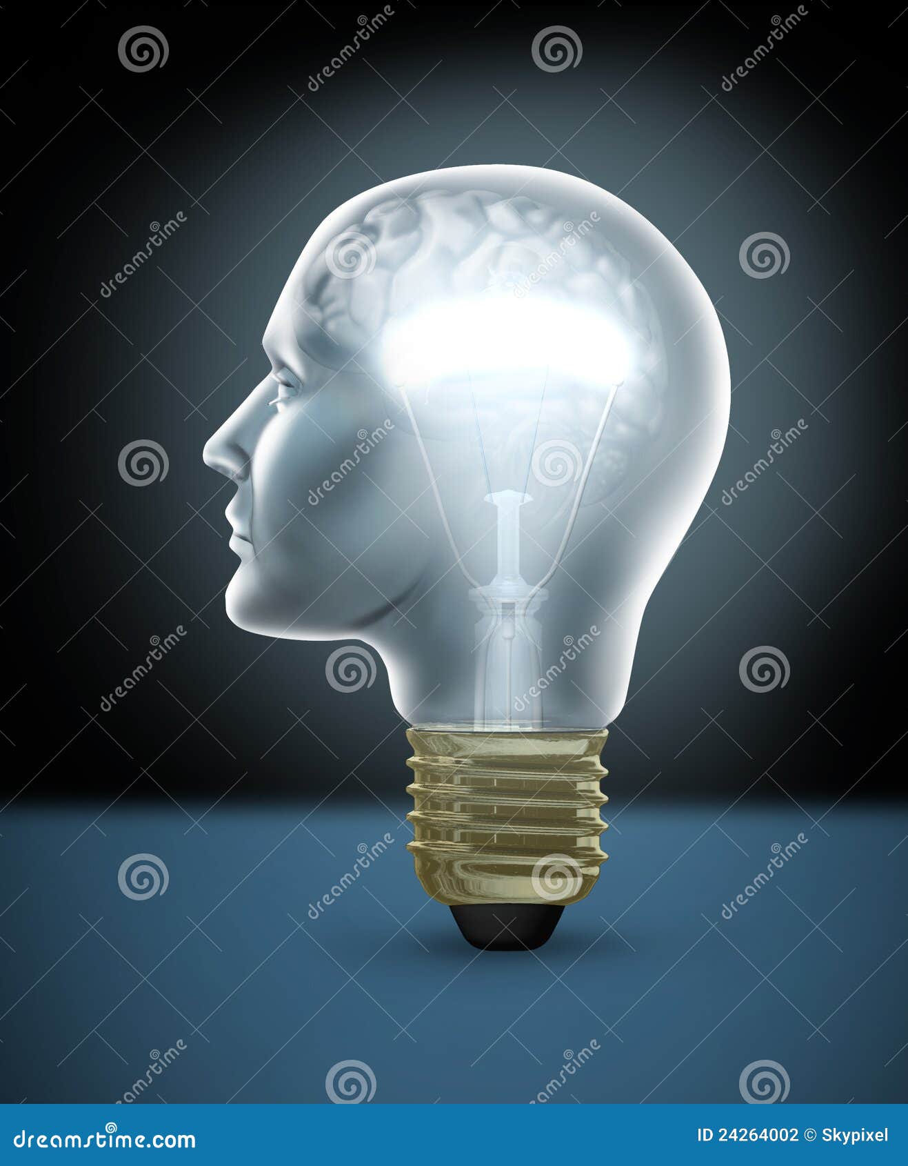 Human Creativity Concept stock illustration. Illustration of business ...