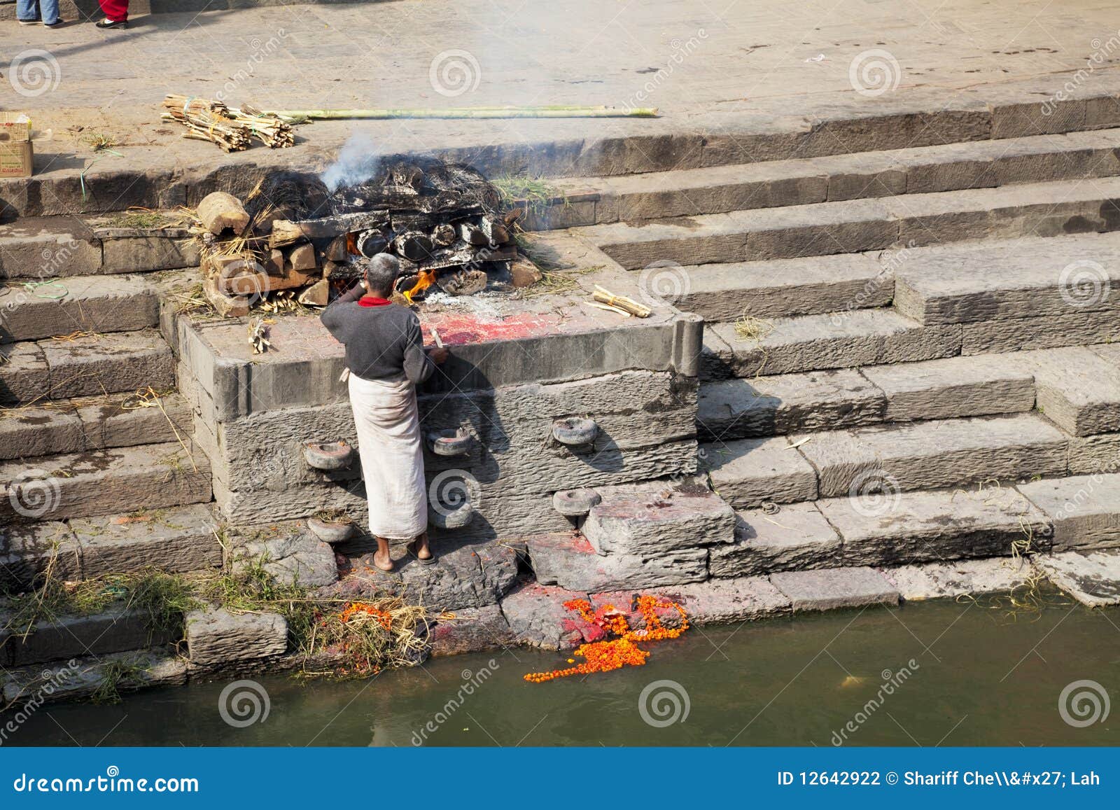 Human Cremation at Pashupatinath Temple, Nepal Editorial Photography ...