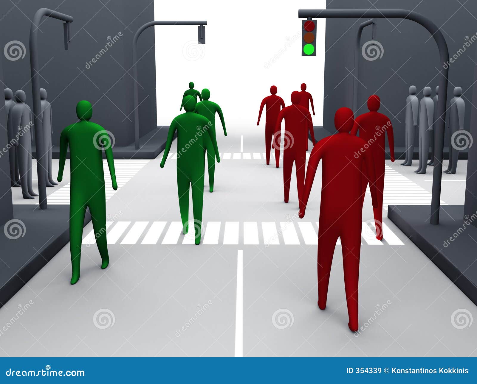 Human Crossroad #1 stock illustration. Illustration of metaphor - 354339