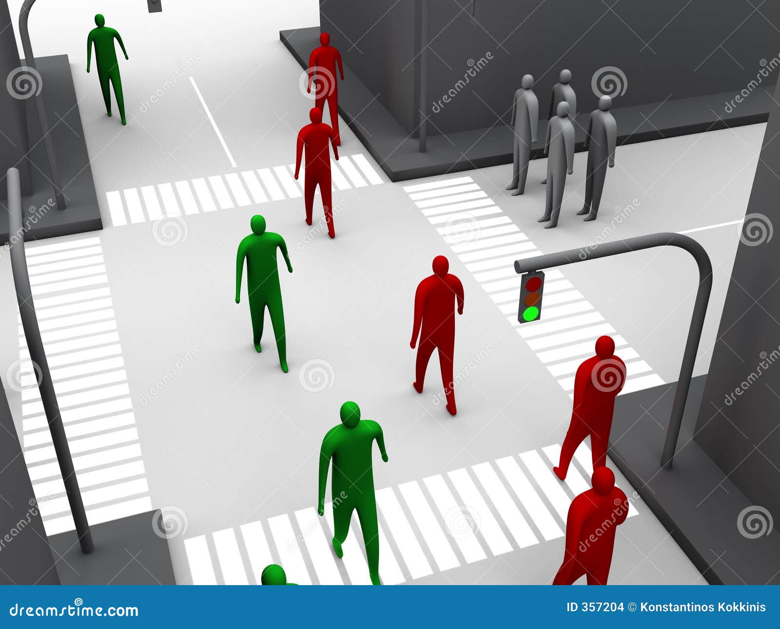 Human crossroad #3 stock illustration. Illustration of urban - 357204