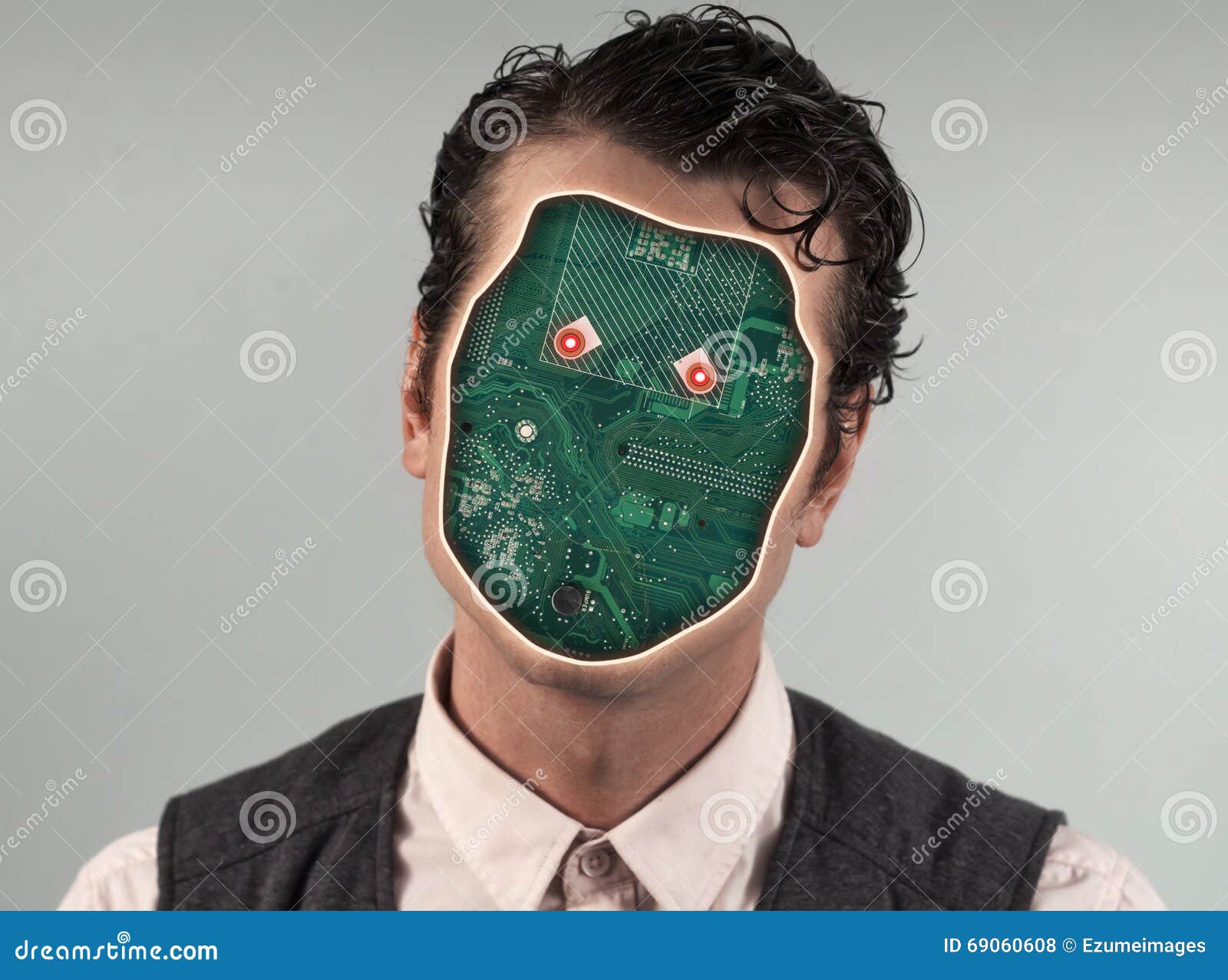 Human Cyborg Robot Royalty-Free Stock Image | CartoonDealer.com #69060610