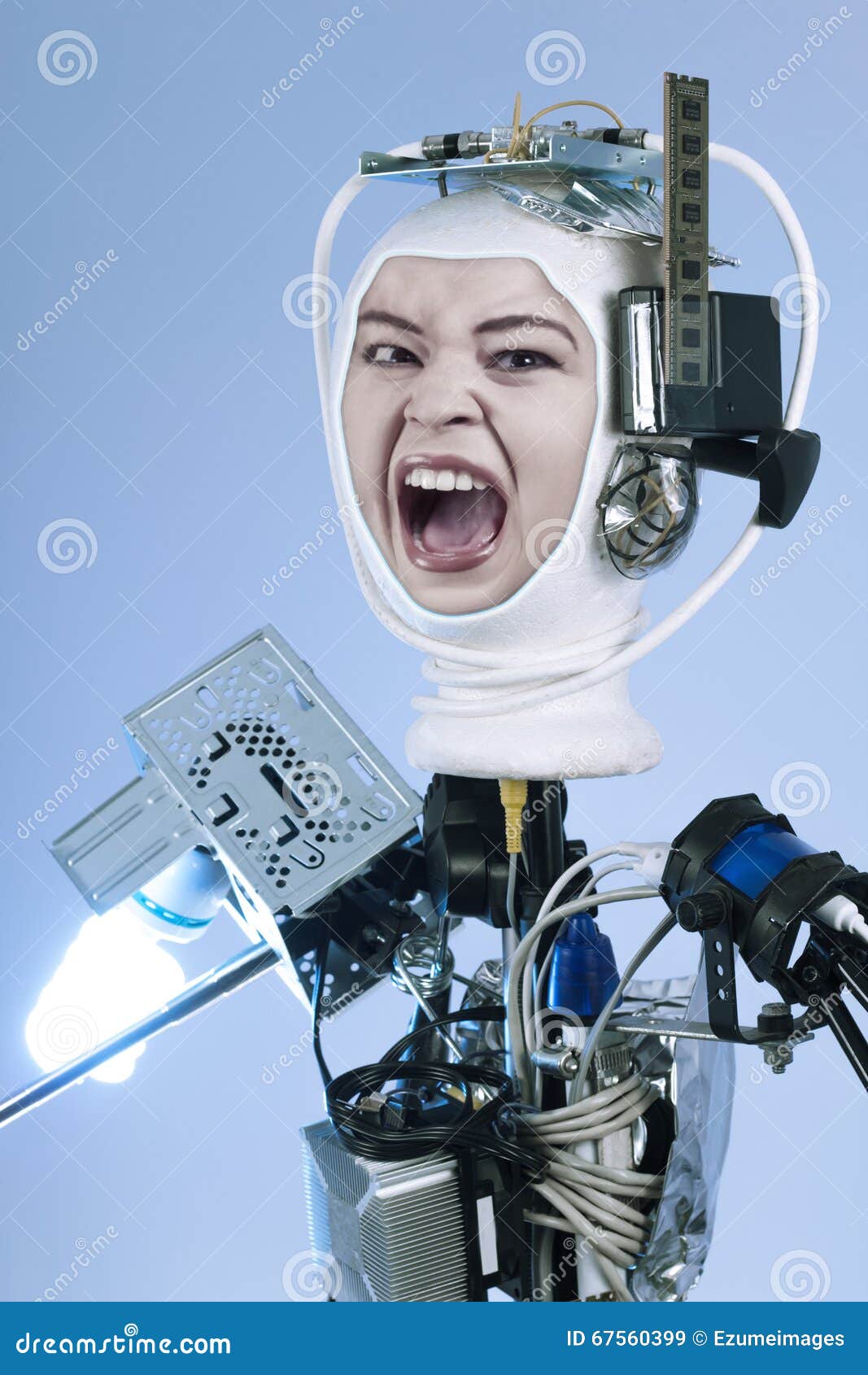 Human Cyborg Robot stock image. Image of female, fiction - 67560399