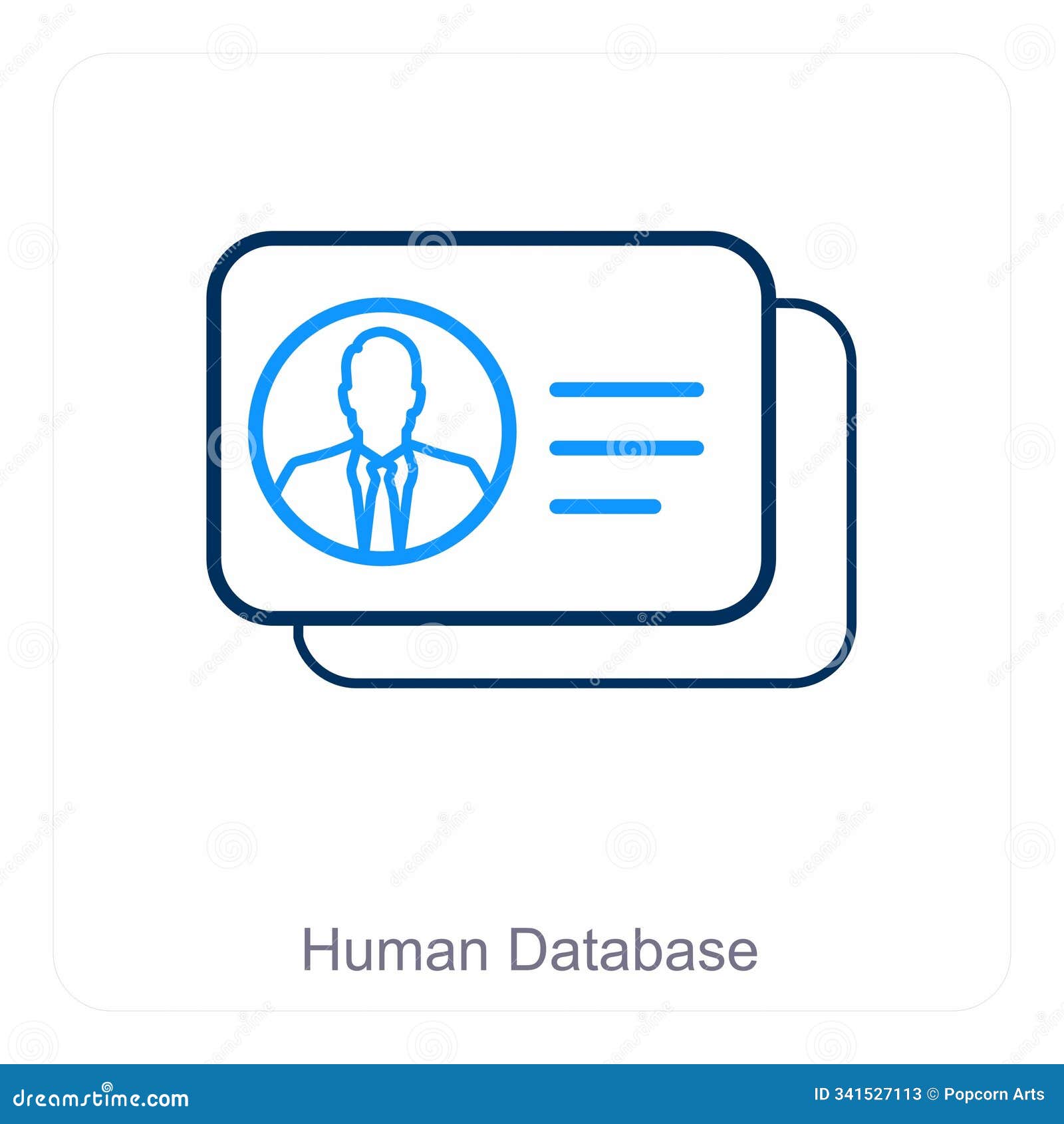 Human Database stock illustration. Illustration of concept - 341527113