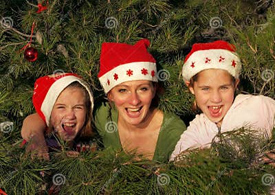 Human Decoration on Christmass Tree Stock Image - Image of concept ...