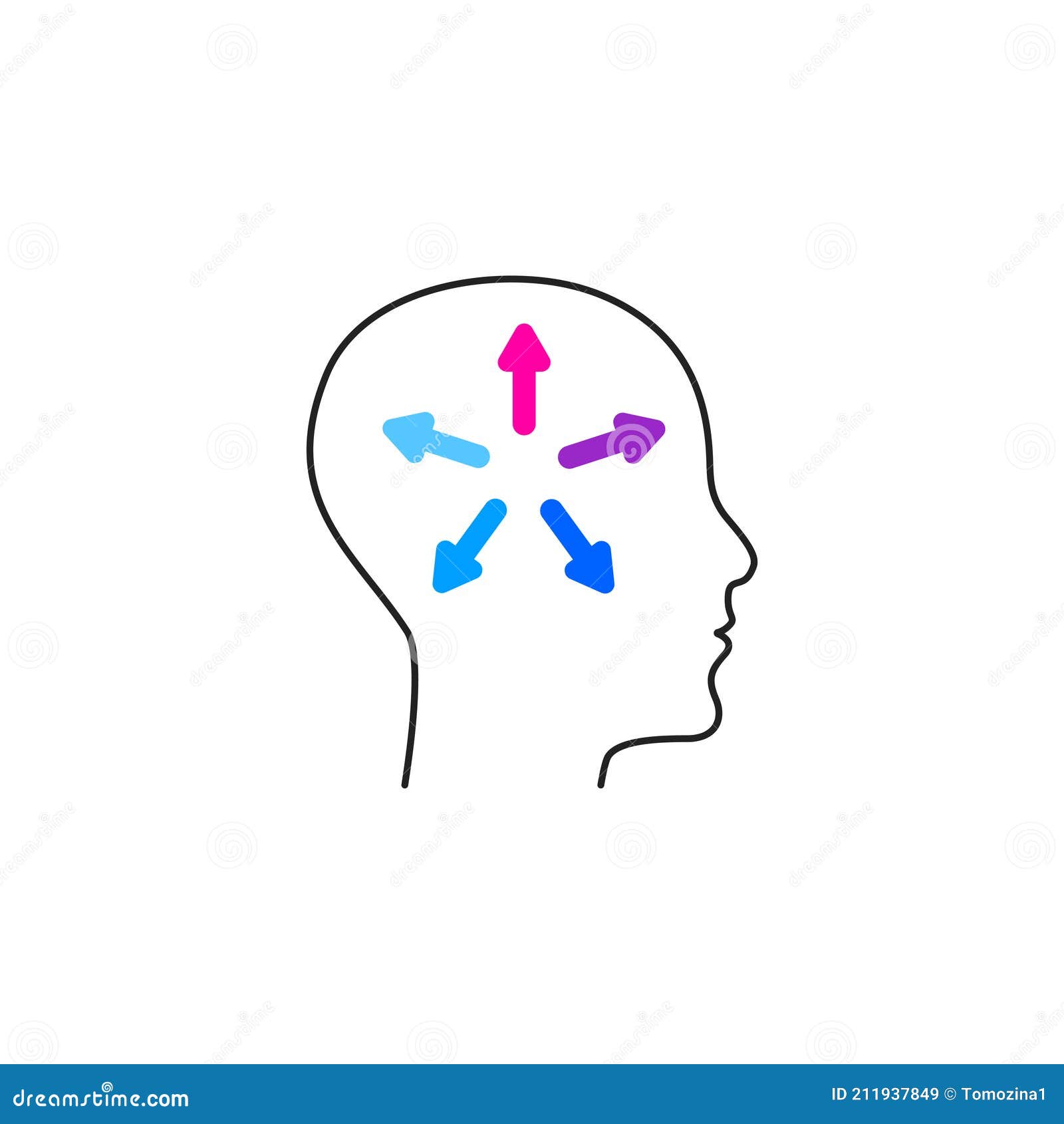 Human Development Icon. Transformation of Thinking Creative Sign Stock ...