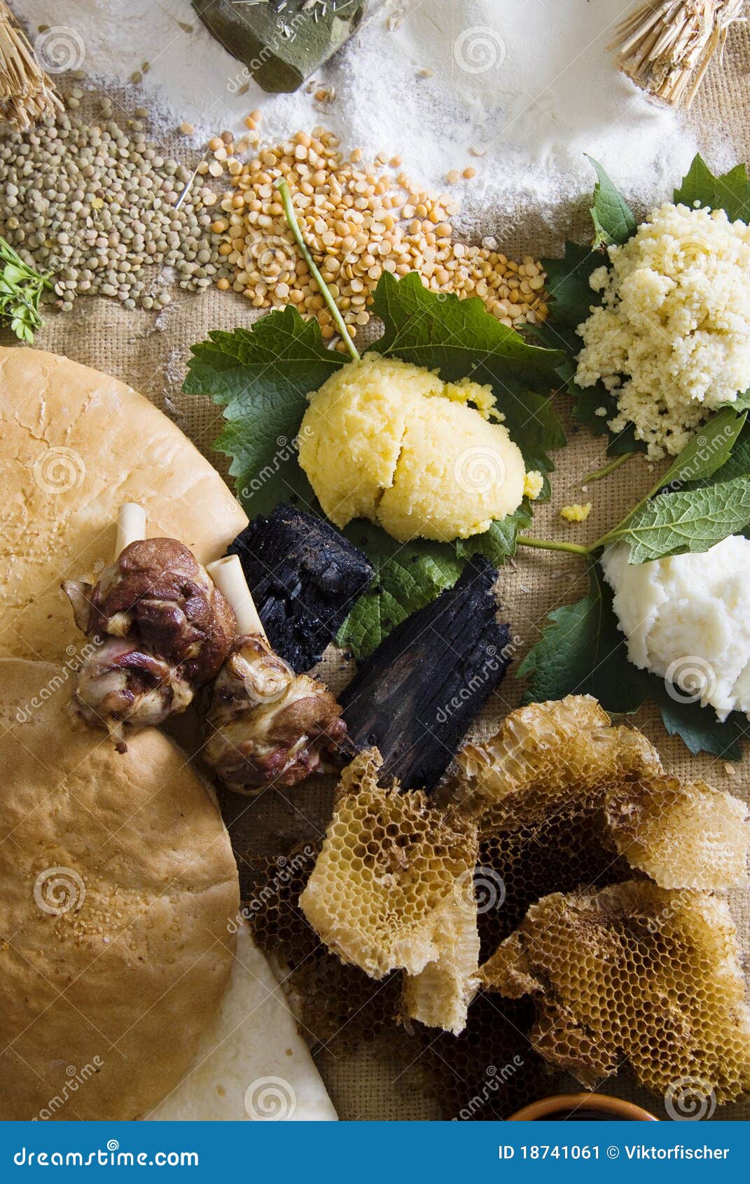 Human Diet in the Stone Age Stock Image - Image of food, period: 18741061