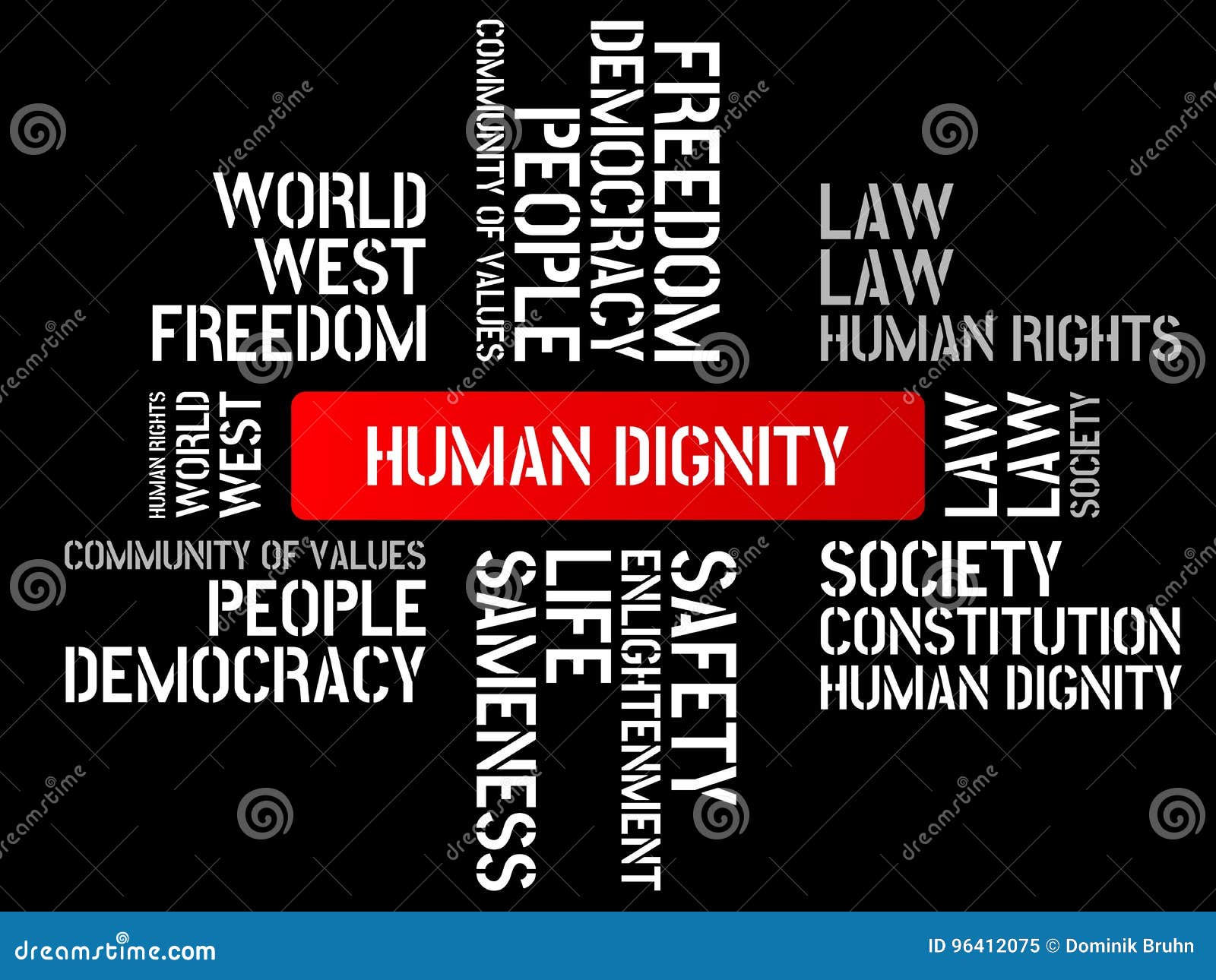 Dignity And Human Mind - Pictured As Word Dignity Inside A Head To ...