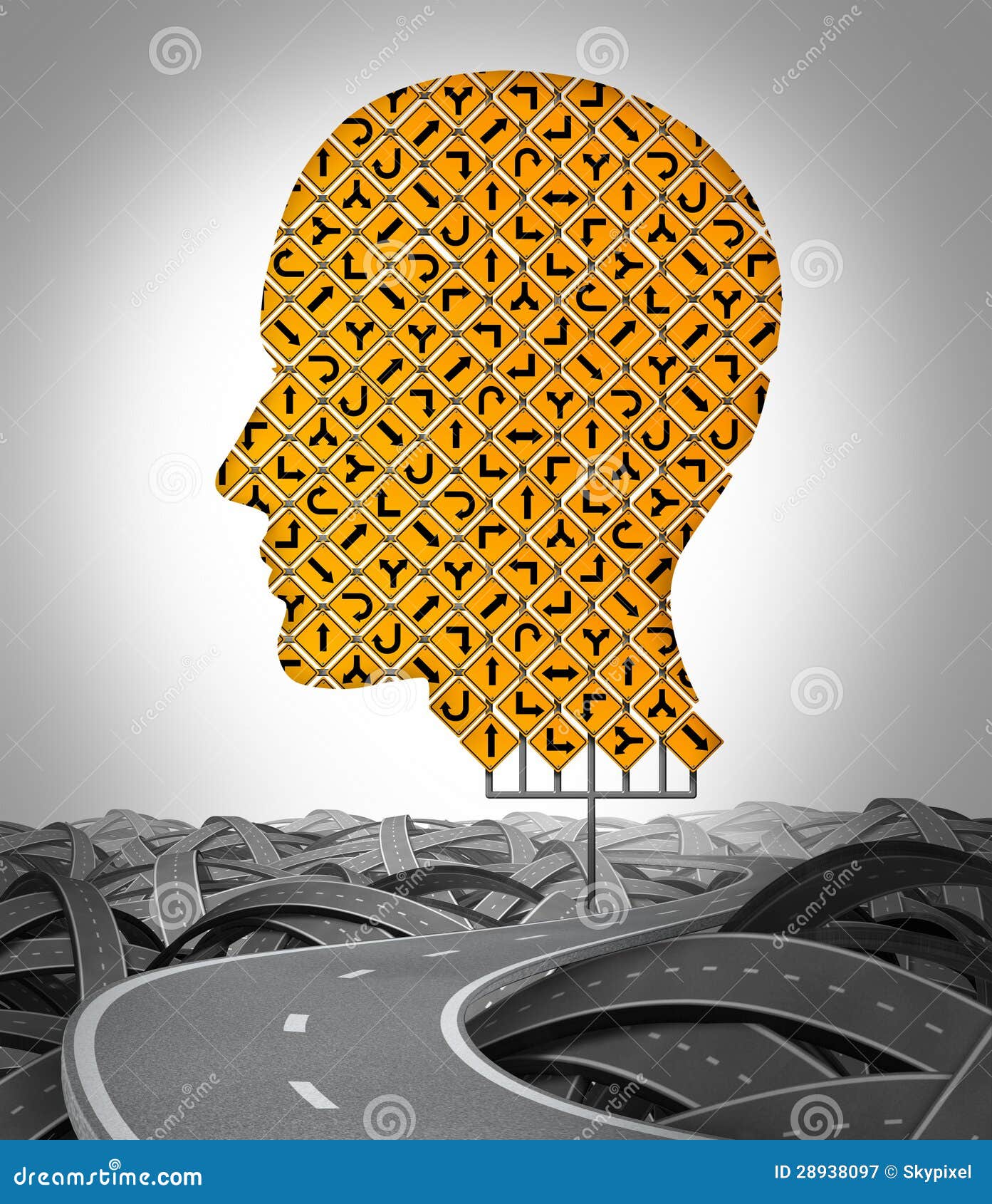 Human Direction stock illustration. Illustration of highways - 28938097