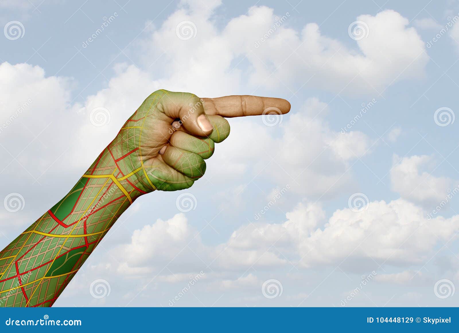 Human Direction and Life Guidance Stock Illustration - Illustration of ...
