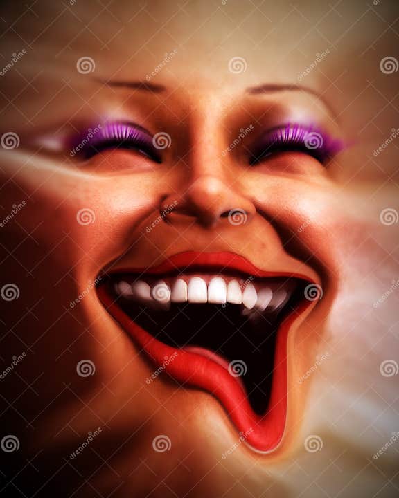 Human Distorted Face 8 stock illustration. Illustration of expression ...