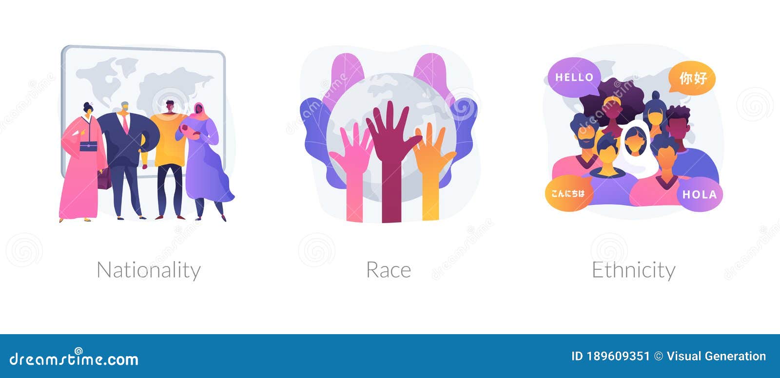 Human Diversity Abstract Concept Vector Illustrations. Stock Vector ...
