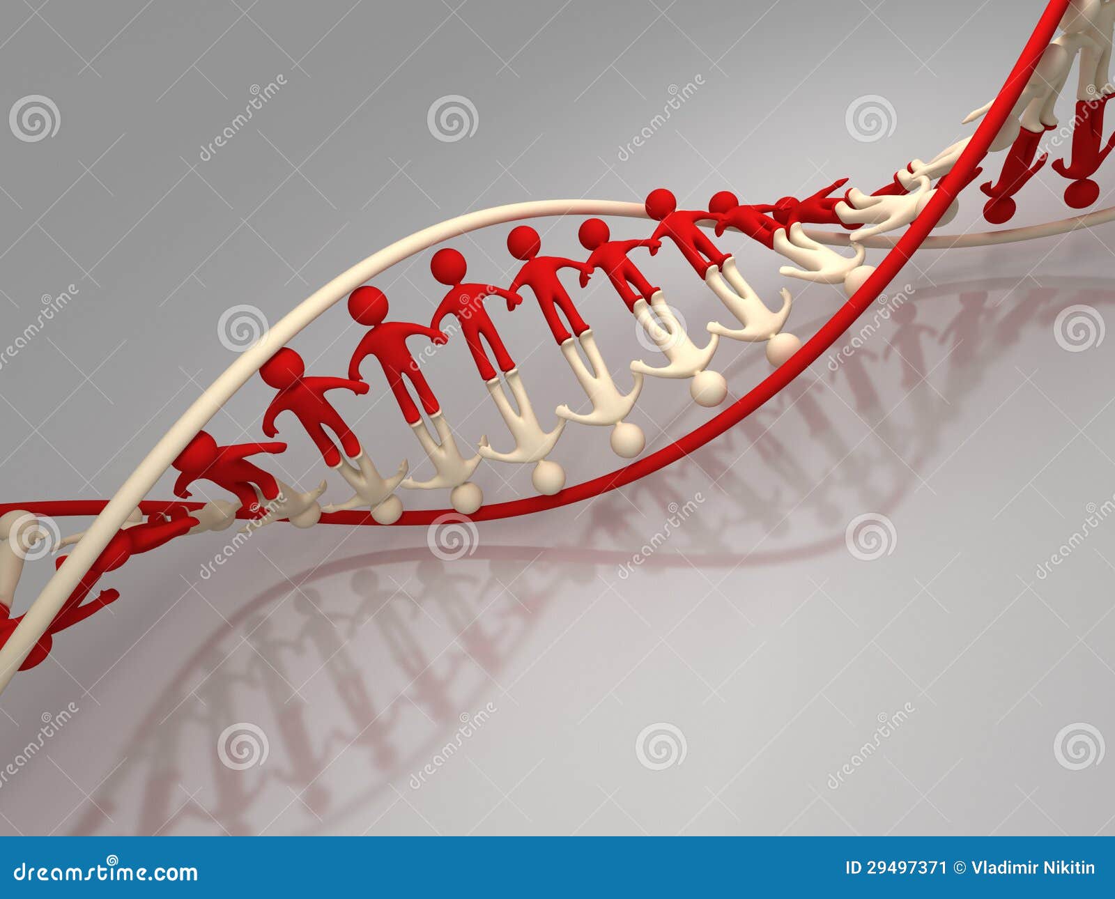 Human DNA stock illustration. Illustration of biochemistry - 29497371