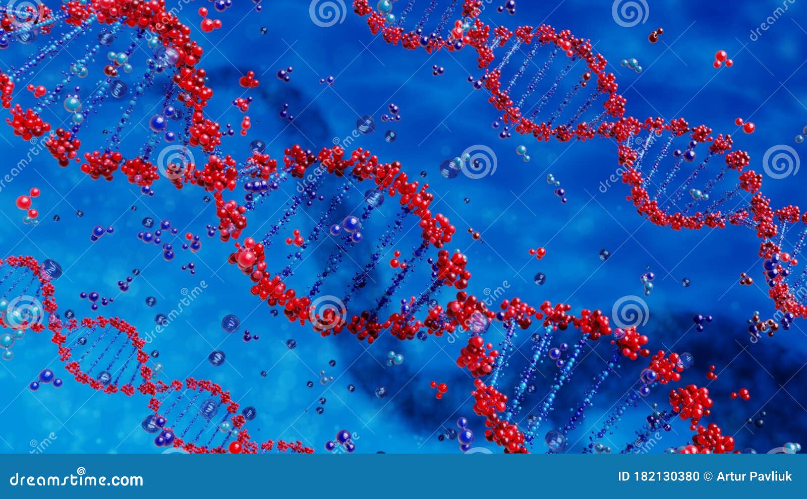 Human Dna Chain. Genome Structure Stock Illustration - Illustration of ...
