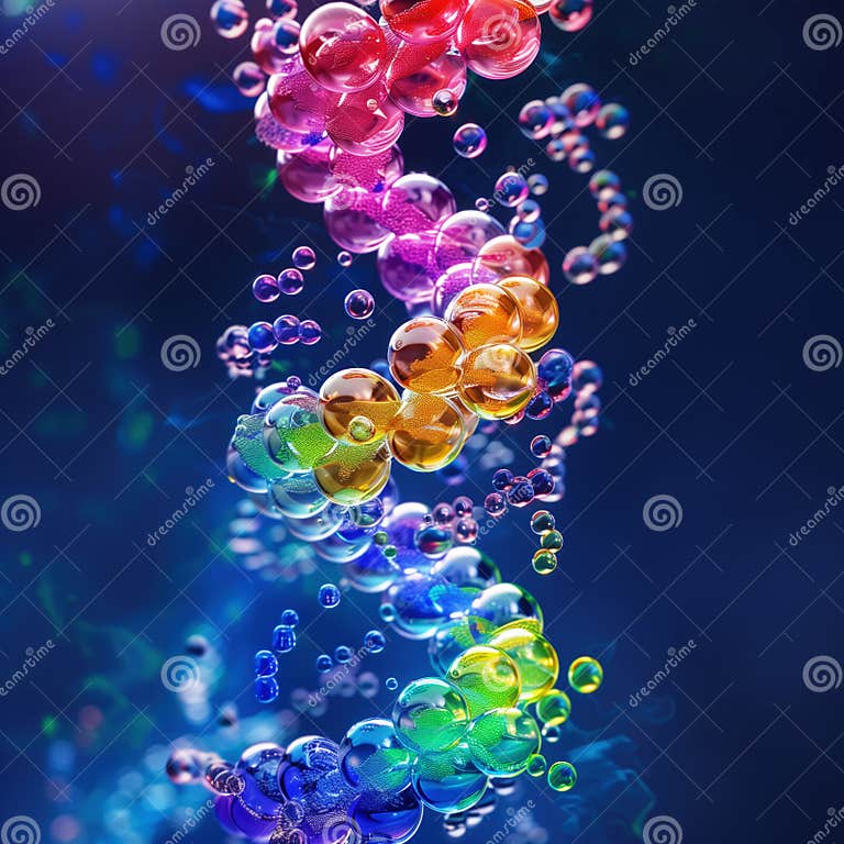 Human DNA, the Genetic Code. Medically Concept Illustration Stock ...