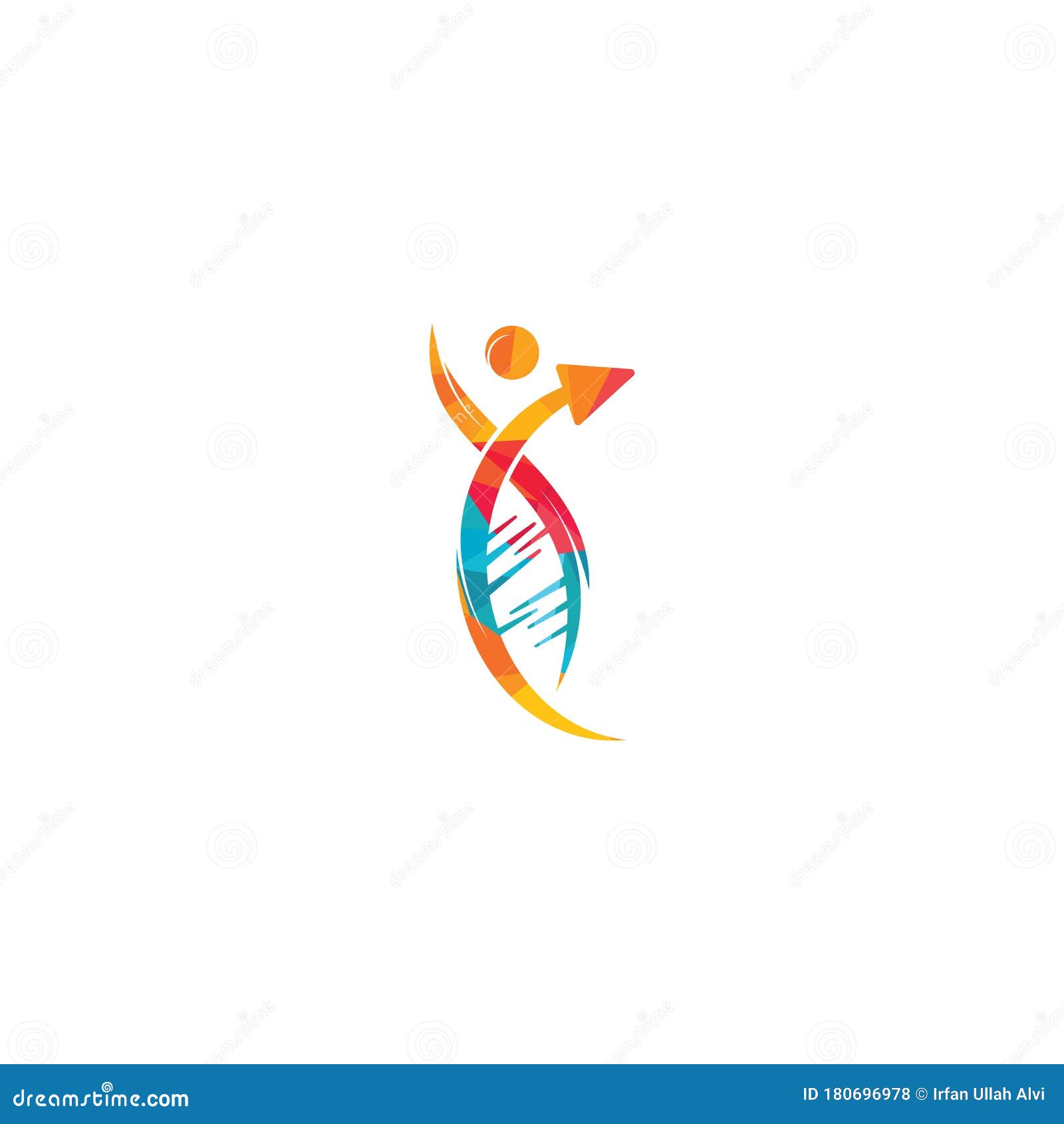 Human DNA and Genetic Logo Design. Stock Vector - Illustration of ...