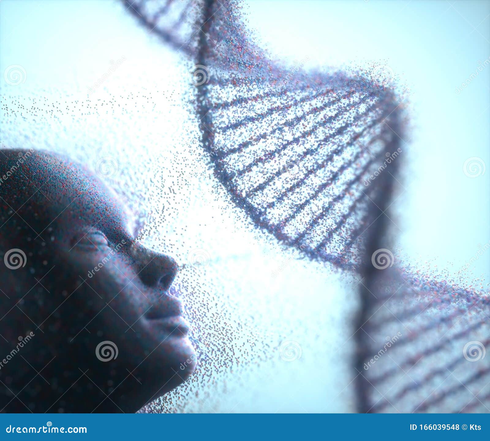 Human DNA Genetic Molecular Structure Stock Illustration - Illustration ...