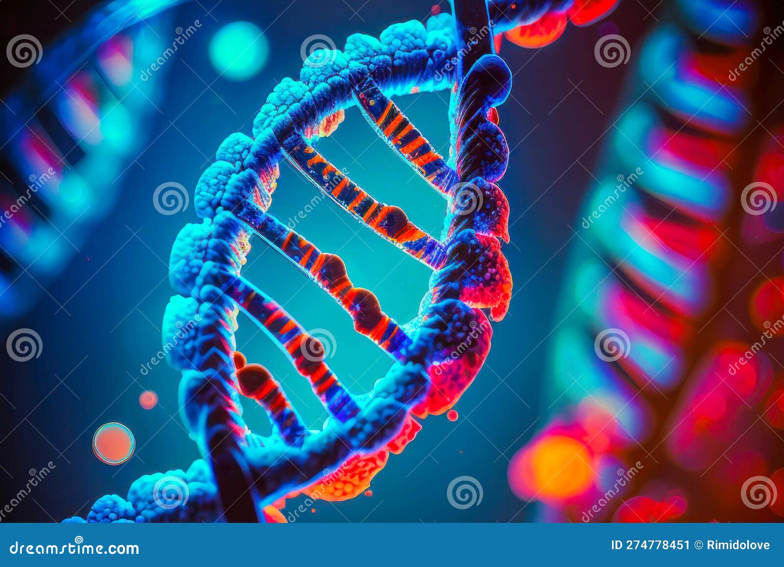 Human DNA Helix Structure Shown in Bodily Liquid Stock Illustration ...