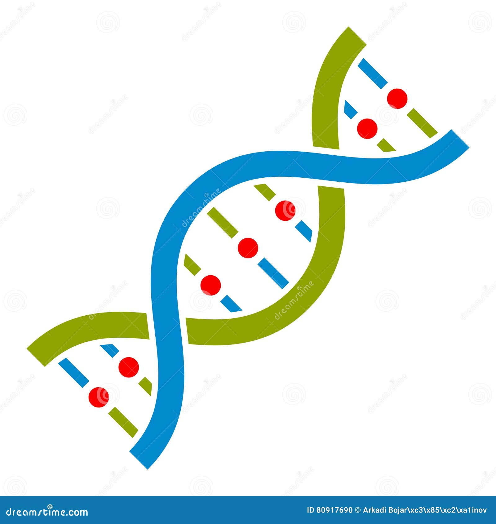 Human dna icon stock vector. Illustration of biological - 80917690