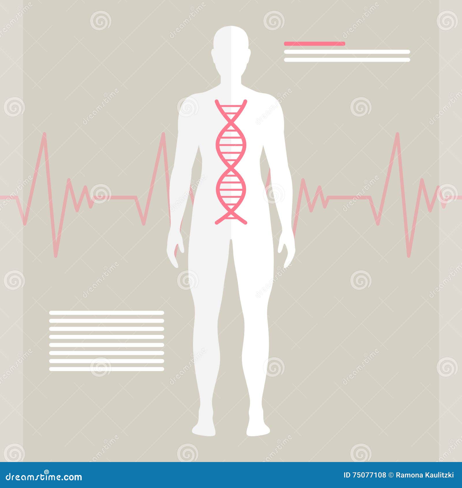 The Human DNA stock illustration. Illustration of chemical - 75077108
