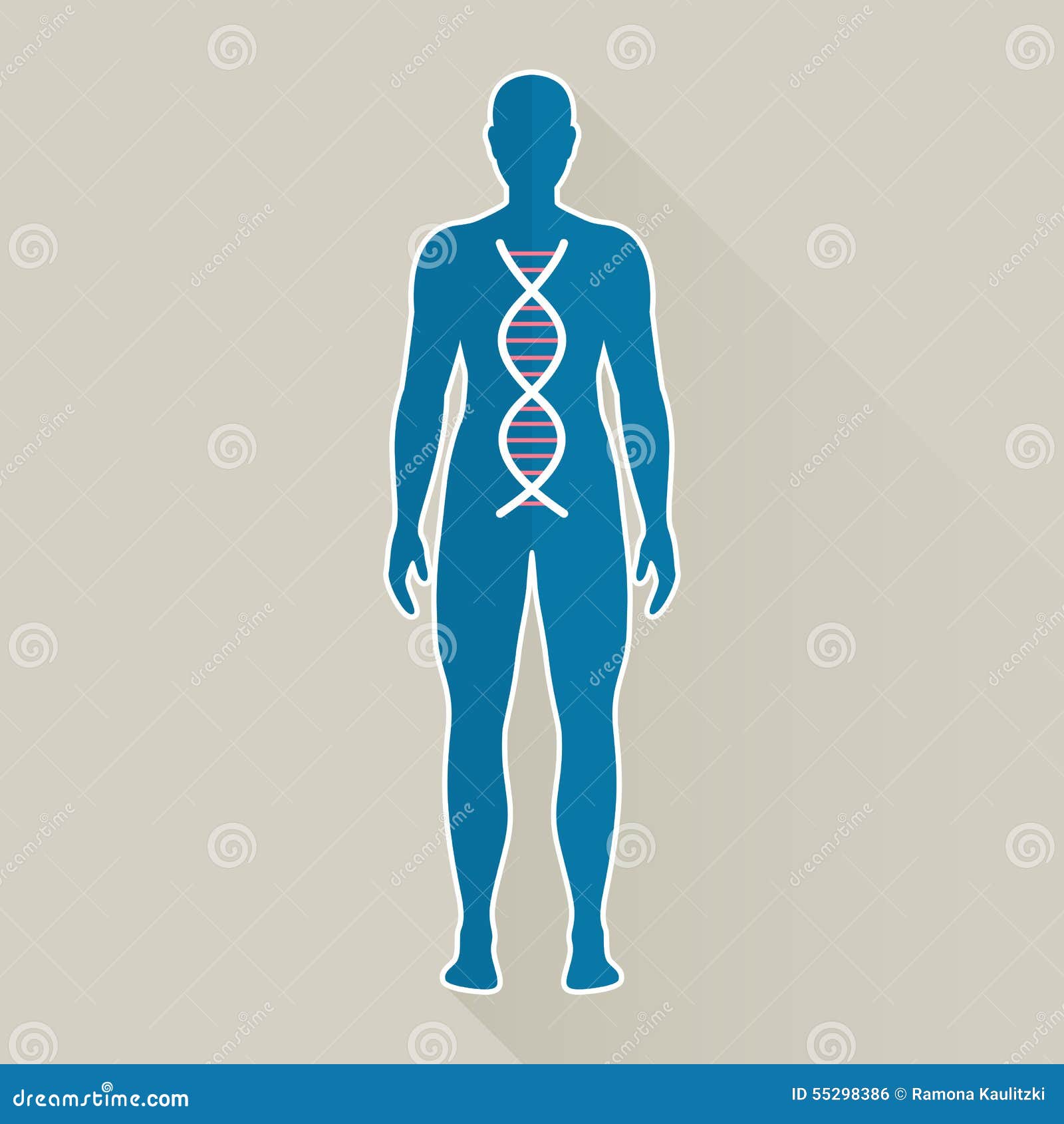 Human DNA stock illustration. Illustration of molecule - 55298386