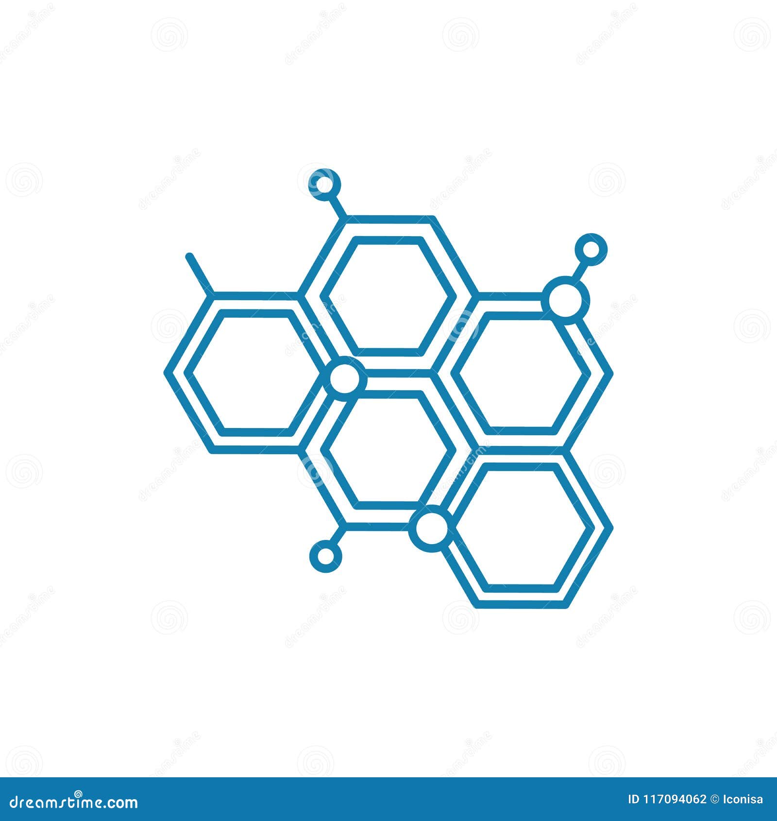 Human Dna Linear Icon Concept. Human Dna Line Vector Sign, Symbol ...