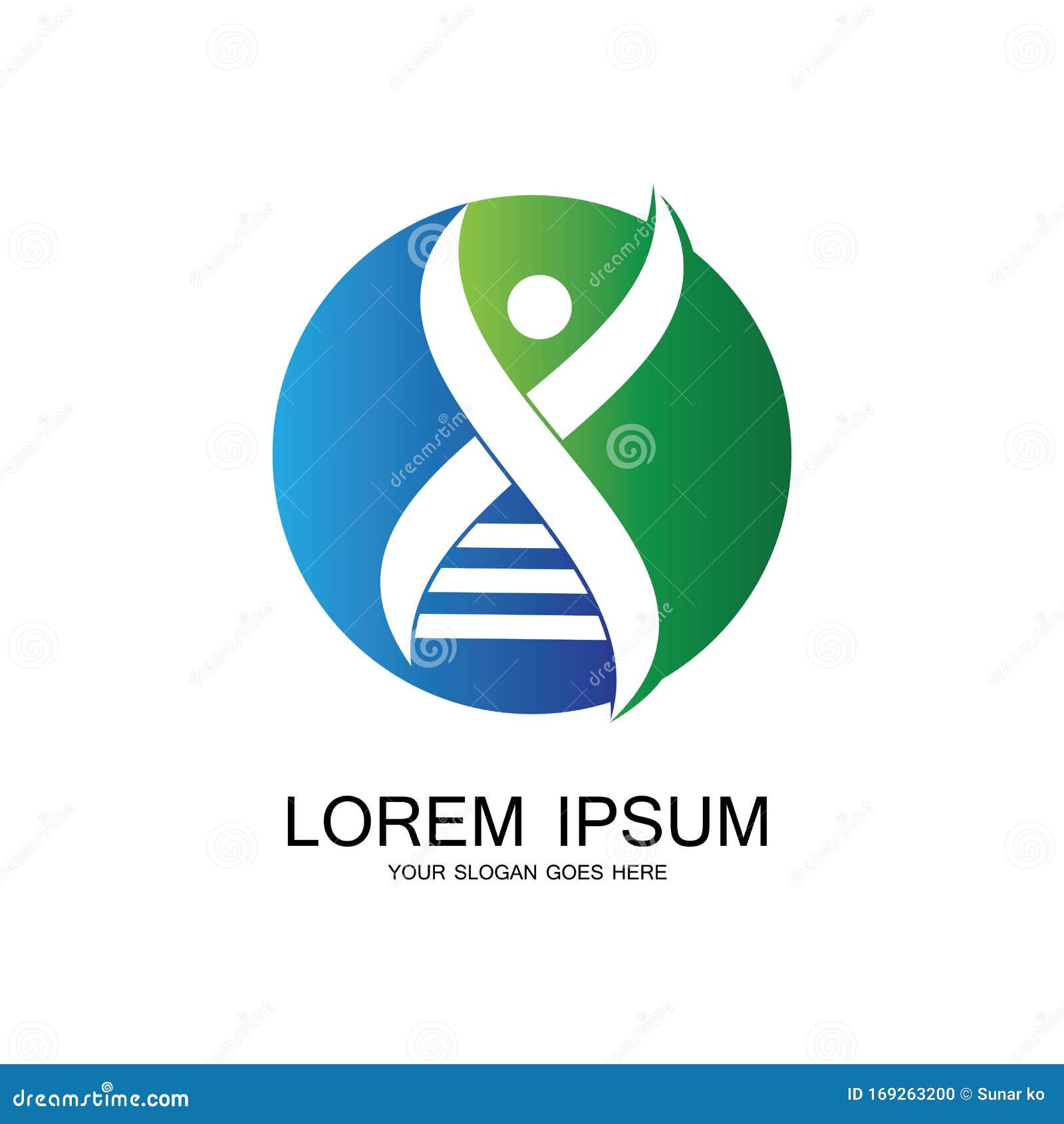 Human DNA Logo Icon Design-vector Stock Illustration - Illustration of ...